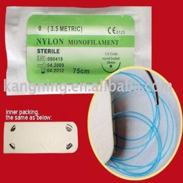 Buy Wholesale China Nylon Monofilament Non-absorbable Suture,sterile ...