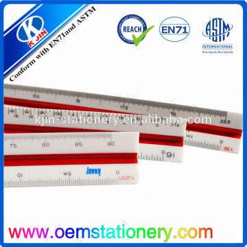 Buy Wholesale China 30cm Triangle Scale Ruler , Plastic Scale Ruler ...