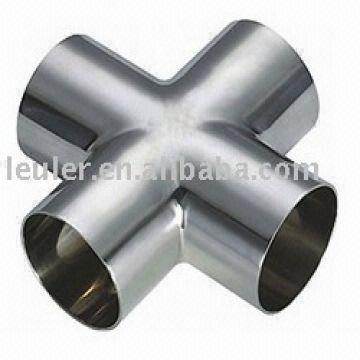 Sanitary Stainless Steel Cross 4 Way Pipe Fitting - Wholesale China ...