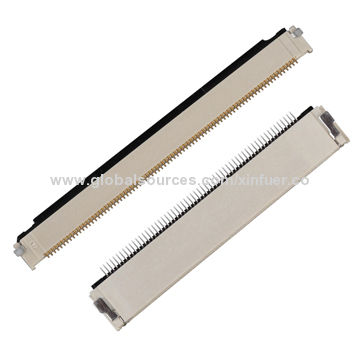 China 0.5mm FPC connector,80 circuit accepted,Au-plated,LCP,flip type ...