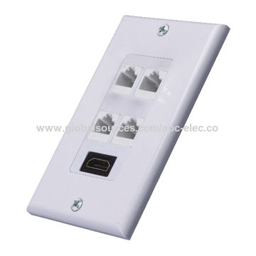Decora Wall Plate, Hdmi+4*rj45 $0.1 - Wholesale China Decora Wall Plate ...