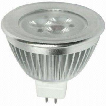 MR16 LED spotlight bulbs, GU5.3 Bi-pin base, 4W, 12VDC/AC, 3 leds ...