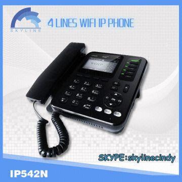 Buy Wholesale China Hotel Ip Phone/4 Line Voip Wifi Phone Ip Sip Phone ...