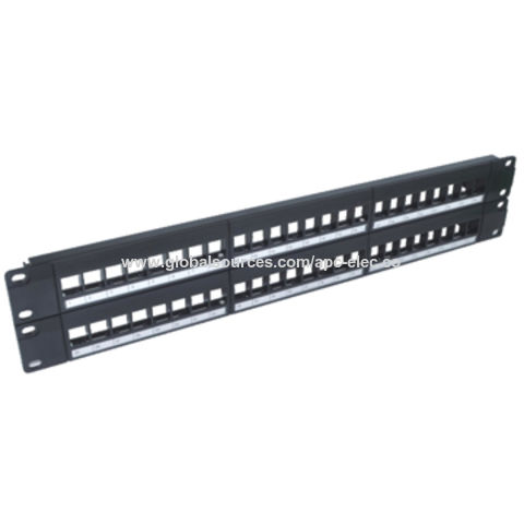 Buy Wholesale China 19" 2u Utp Blank Patch Panel, 48-port, W/back Bar ...