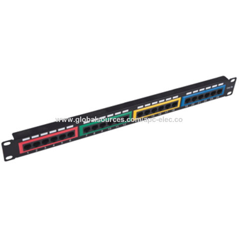 Buy Wholesale China 19"1u Utp Cat5e Patch Panel, 24 Ports, Krone&110 Dual Idc & Cat5e Patch ...