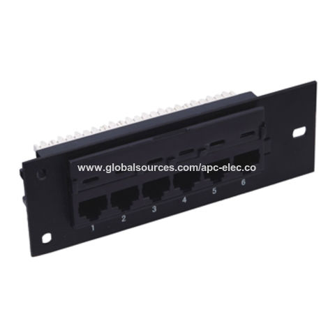 Buy Wholesale China 5"1u Utp Cat5e Patch Panel, 6-port, 110 Type Idc ...