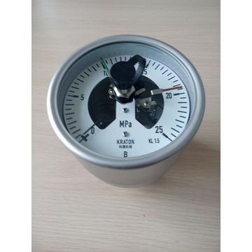 Explosion-proof Stainless Steel Pressure Gauge with electric contact ...