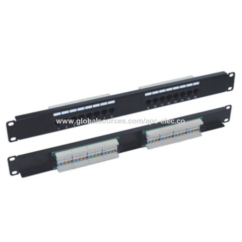 Buy Wholesale China 19"1u Utp Cat6 Patch Panel, 16-port, 110 Daul Idc ...