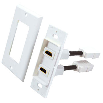Buy Wholesale China Dual Hdmi Wall Plate With 2 Cables & Dual Hdmi Wall ...