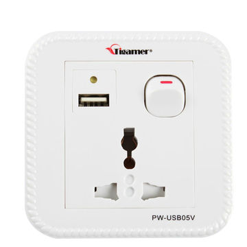 Buy Wholesale China Usb Wall Plate With Safety Switch And Led Indicator ...