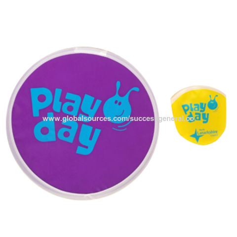 Buy Wholesale China Foldable Polyester Hand Fan And Frisbee & Foldable ...