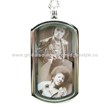 Buy Wholesale China Glass Photo Frame Pendant With Stainless Steel ...