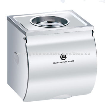 Buy Wholesale China Roll Paper Dispenser With A Round Ash Can & Roll ...