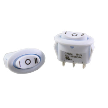 Taiwan Ultra Small Mini Rockers Switches, Oval Body, Up To 10(4)A ...