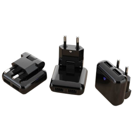 Buy Wholesale China Eu Wall Charger, 2-port Usb Travel Charger With ...