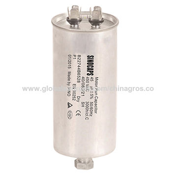 AC Motor run film capacitor with UL, CQC, TUV, CE, ROHS, AC Motor run ...