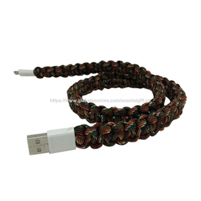 Buy Wholesale China 550 Paracord 2.0 Usb Cable For Promotional & 550 ...