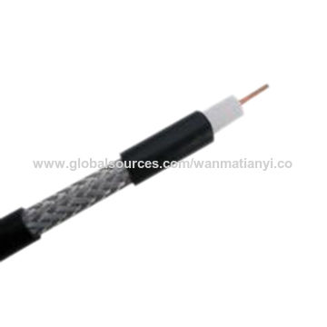 RG6 Coaxial Cable, 1.02mm CCS/Cu, 4.57mm Formed PE, Bonded Al Foil, 60% ...