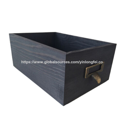 Buy Wholesale China Shabby Chic Wood Storage Box With Metal Handle ...