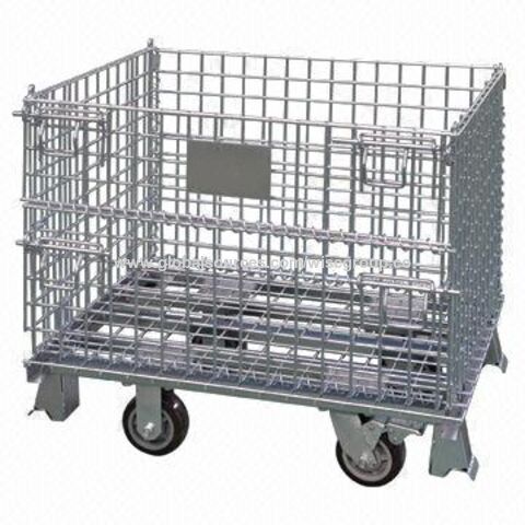 Buy Wholesale China Heavy Duty Euro Style Wire Mesh Container & Wire ...