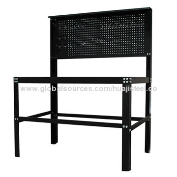 Angle Steel Workbench With Square Hole Hanging Board, Angle Steel Frame ...
