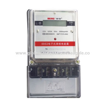 Buy Wholesale China Dds3 Single Phase Static Energy Meter & Dds3 Single ...