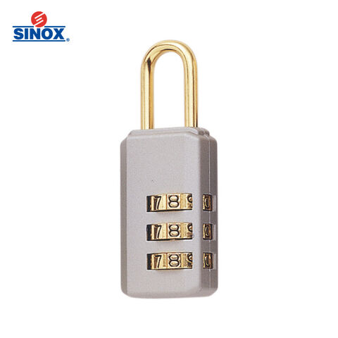 Buy Wholesale Taiwan Zinc Alloy Housing 3 Dials Combination Padlock & 3 ...