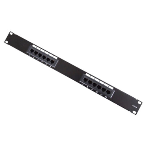 Buy Wholesale China 19-inch Cat5e Utp 12-port Patch Panel With 110 Or ...