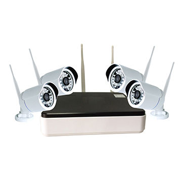 Nvr Kit, 720p H.264 Nvr, With Wi-fi + 720p Network Ir Bullet Cameras ...