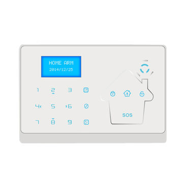 China GSM PSTN Contact ID Alarm System with LCD Screen, Touch Panel ...
