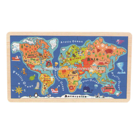 Buy Wholesale China 2015 Kid's Education Wooden Map Puzzle Toy, Unit ...