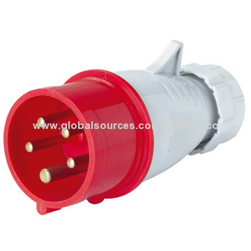 5-pin Plug, 200/346-240/415V, 16A-6H, 3P+N+E, IP44, with CE ...