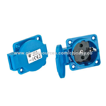 China Industrial socket, 16A, 250V, IP44, S certified on Global Sources ...