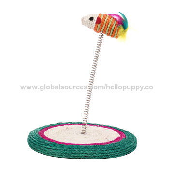 Buy Wholesale Hong Kong SAR Mice Sisal Cat Scratcher Toy With Round ...