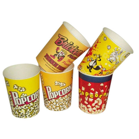 Buy Wholesale China Disposable Paper Popcorn Bucket With Logo Printed ...