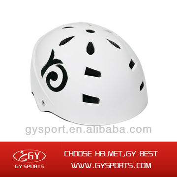 Buy Wholesale China Ce Approved Abs Out Shell White Ice Skate Helmet ...