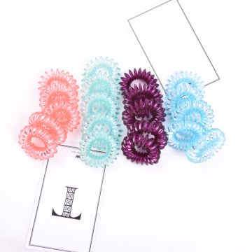 Buy Wholesale China Bulk Sport Coil Spiral Hair Tie Telephone Wire Hair ...