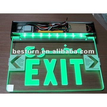 Buy China Wholesale Green And Red Letters Edge-lit Led Exit Sign ...