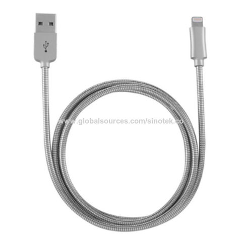 Buy Wholesale China Lightning Stainless Steel Usb Cable For Iphone With ...