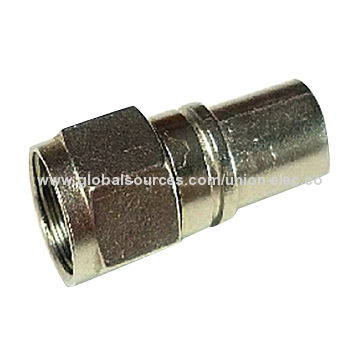 China F Male Hex Crimping Connector on Global Sources