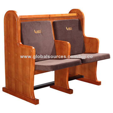 Buy Wholesale China Wooden Church Chair For Church Hall Seating, 1 ...