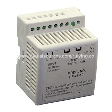 Buy Wholesale China 45w 5v/12v/15v/24v In-rail Switching Power Supply & Switching Power Supply ...