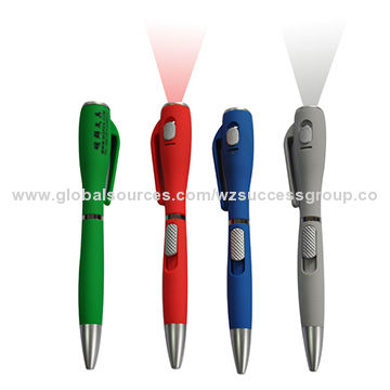 Buy Wholesale China White Light Pens With Rubber Finish, Multifunction ...