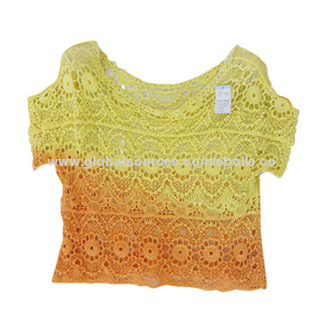 Buy Wholesale China Gradient Color Embroidered Lace, Made Of Cotton ...