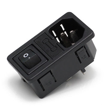 China Power entry module EN60320 C14 IEC connector AC power socket with ...