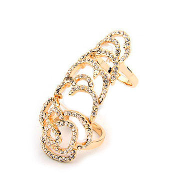 Buy Wholesale China Rhinestone Hinged Knuckle Ring & Rhinestone Hinged ...