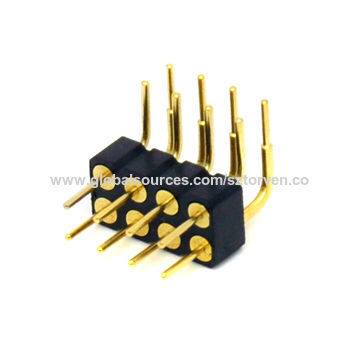 Machine Pin Connector, 2.54mm, right angle dual row 04~80pins, Machine ...