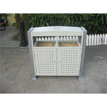 Buy Wholesale China Outdoor Waste Bin Metal Outdoor Recycling Bin ...