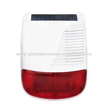Wireless Solar Strobe Light Siren For Home Alarm Security System ...