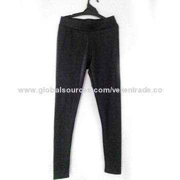 Buy Wholesale China Wet Look Leggings, Made Of 100% Polyester & Wet ...